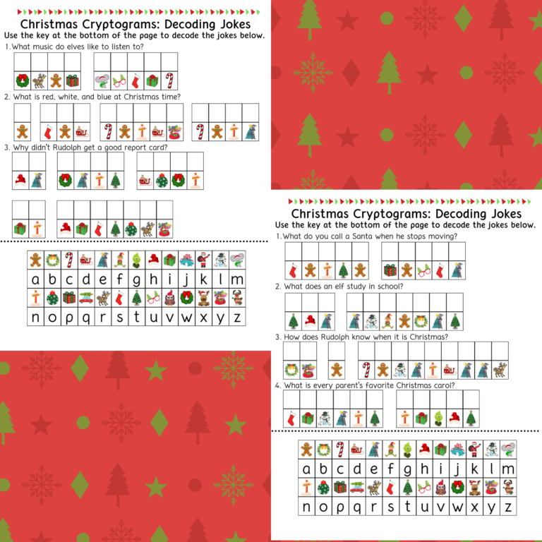 Christmas Cryptogram and Decoding Worksheets | Made By Teachers