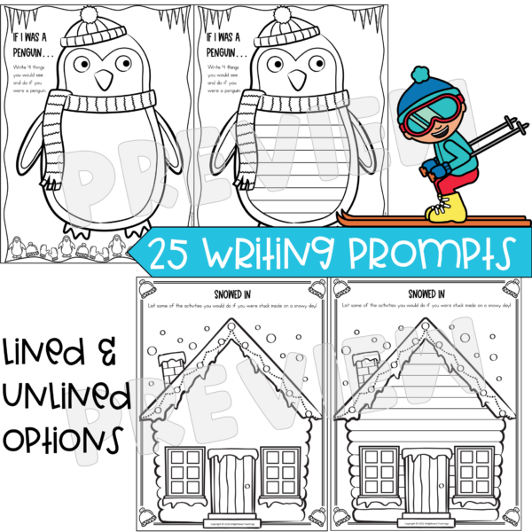 Winter Writing Prompts Winter Creative Writing Narrative Opinion Poetry ...