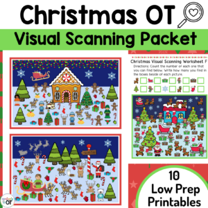 Christmas Visual Scanning Packet | Made By Teachers