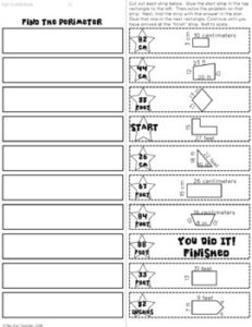 Finding Perimeter | Start2Finish Math Puzzles | Printable & Digital ...