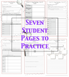 Fiction Close Reading Template & Teaching Tools | Made By Teachers