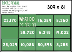 Multi-digit Multiplication | Large Numbers Multiplication | Riddle ...