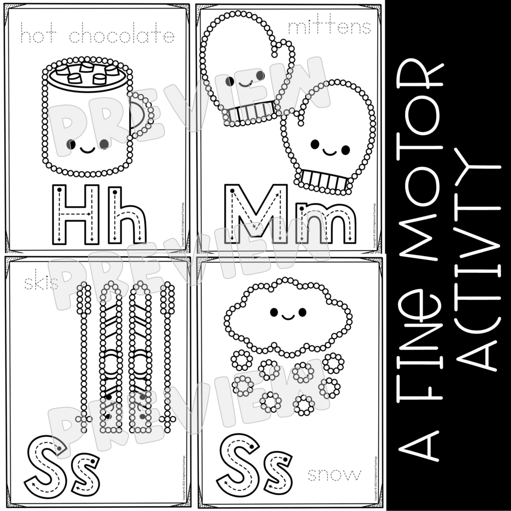 Winter Q-tip Painting Fine Motor Activity, Winter Dot Painting | Made ...