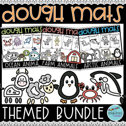 Play Dough Mats Fine Motor Skills Play Doh Centers THEMED BUNDLE | Made ...