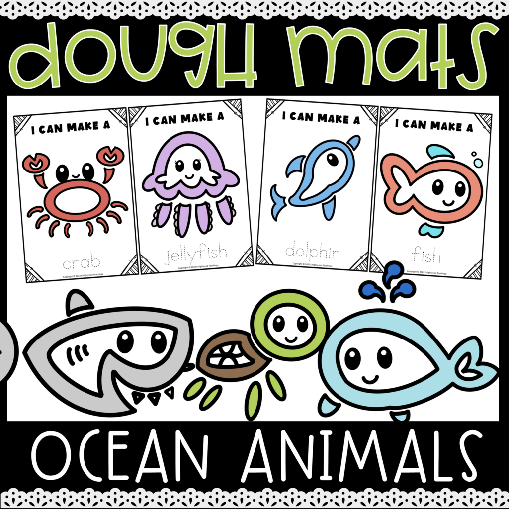 Play Dough Mats Fine Motor Skills Play Doh Centers THEMED BUNDLE | Made ...