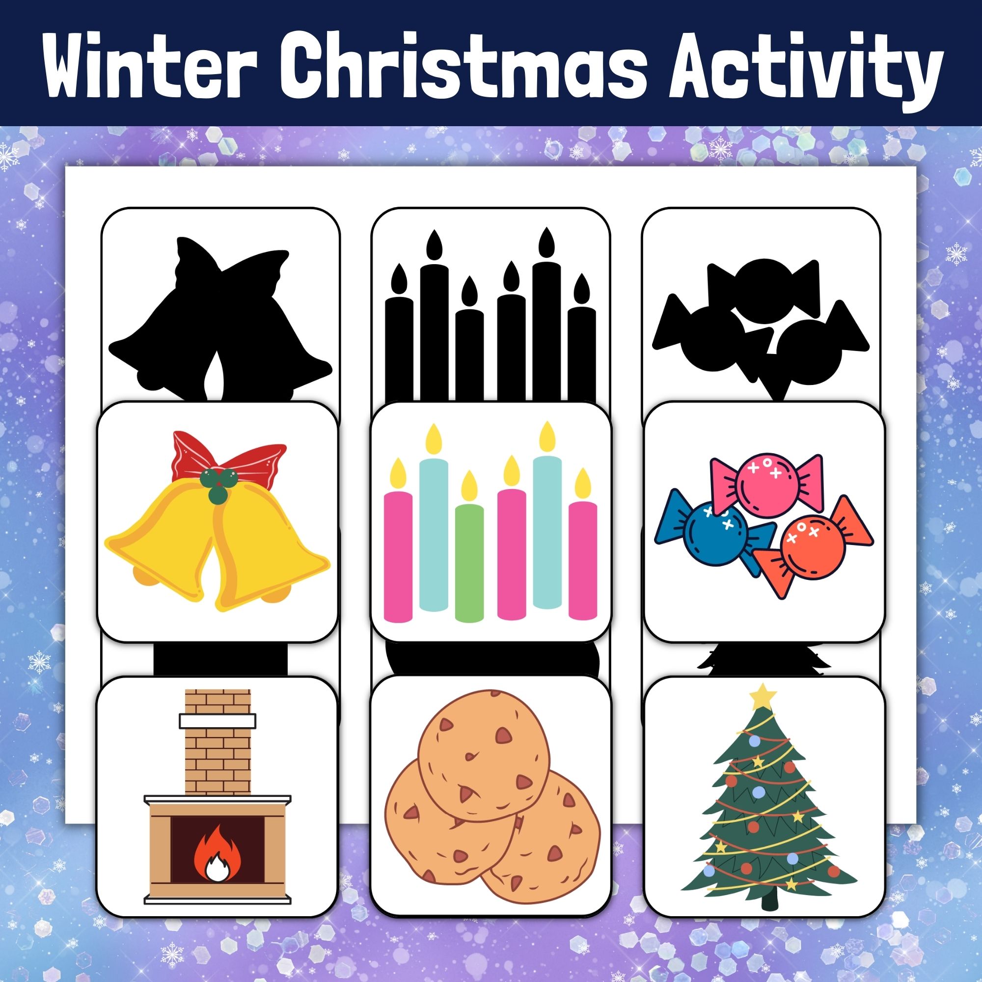 Christmas Winter Shadow Matching Cards | Christmas Activities ...