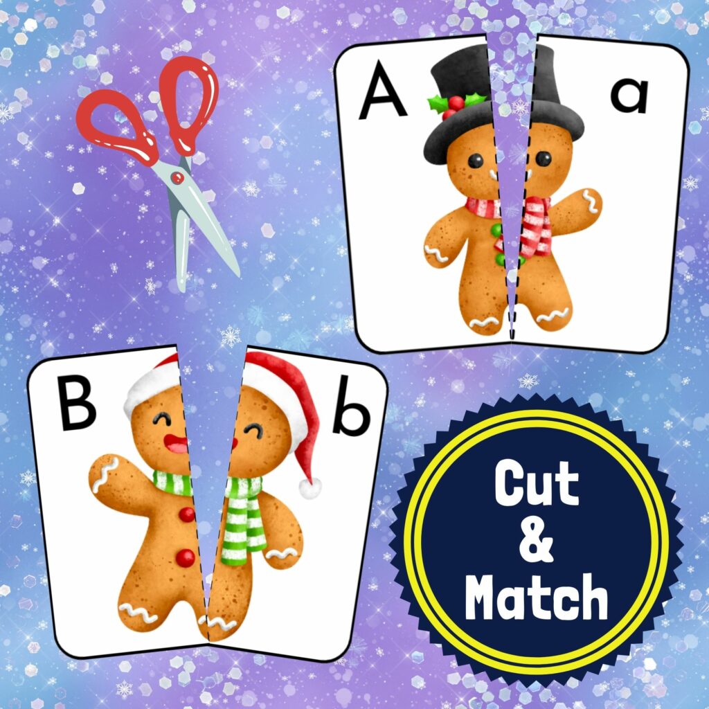 The Gingerbread Man Matching Game | Gingerbread Man Winter December ...