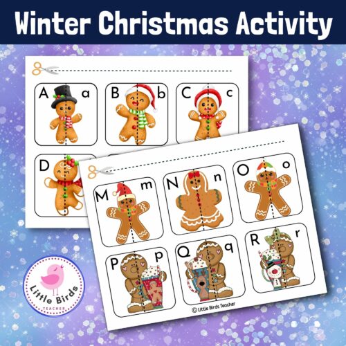 The Gingerbread Man Matching Game | Gingerbread Man Winter December ...