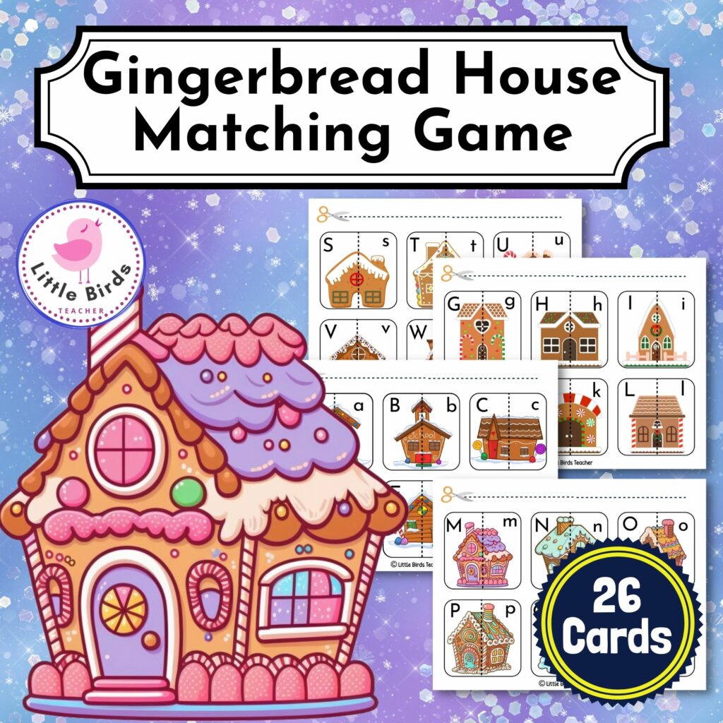 The Gingerbread House Matching Game | Gingerbread House December ...