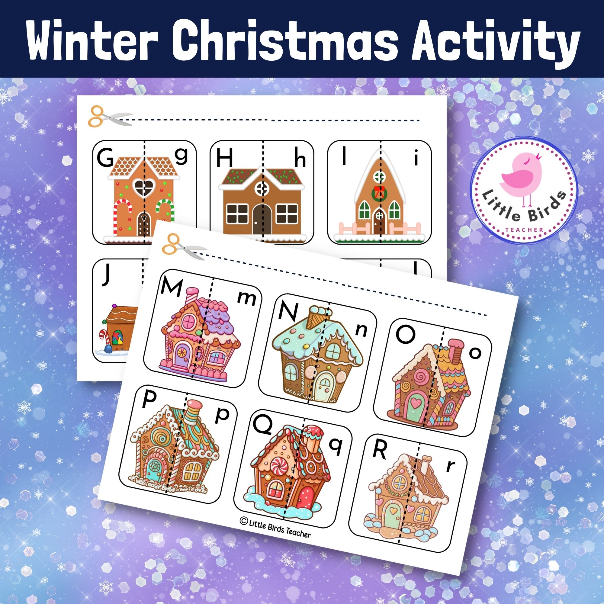 The Gingerbread House Matching Game | Gingerbread House December ...