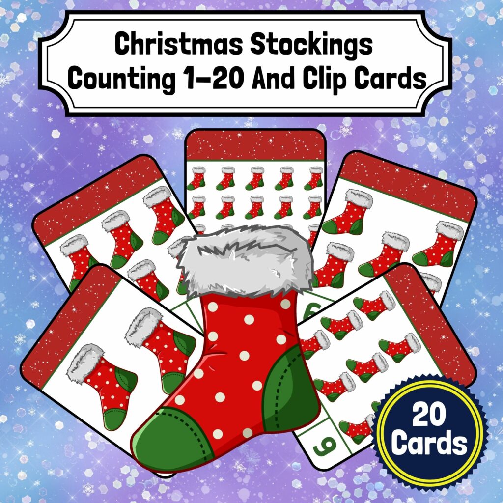 winter & Christmas Busy Book BUNDLE | Matching Game | Count and Clip ...