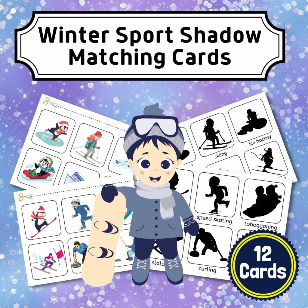 winter & Christmas Busy Book BUNDLE | Matching Game | Count and Clip ...