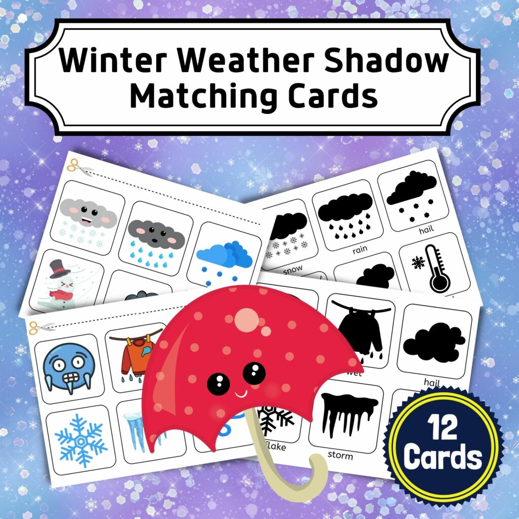 winter & Christmas Busy Book BUNDLE | Matching Game | Count and Clip ...