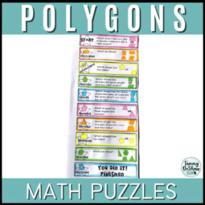 Polygon Math Puzzles Attributes of Polygons Math Puzzles - Made By Teachers