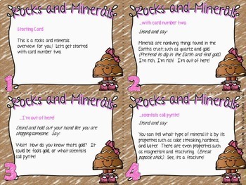 Rocks and Minerals Oral Fluency Practice Task Cards | Made By Teachers