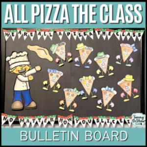 Back to School Bulletin Board Pizza Glyph "All 'Pizza' the Class ...