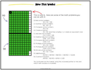 Number Sense Activity Cards - Addition, Subtraction, Decimals, Place ...