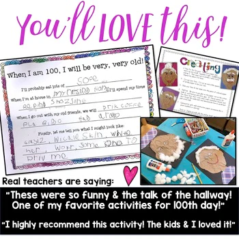 100th Day of School Activities : When I am 100 Years Old Project ...