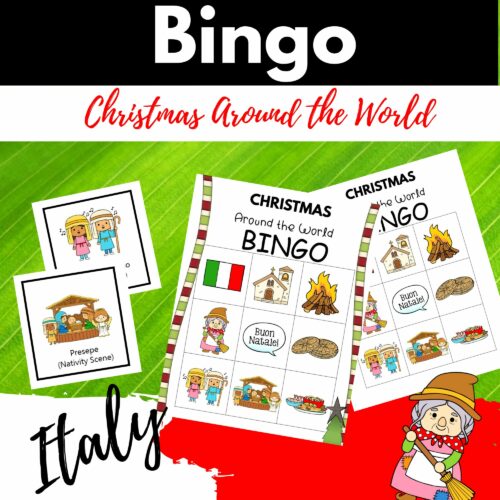 Holidays Around the World Christmas in Italy Bingo Memory Game | Made ...
