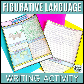 Figurative Language Writing Activity about Plants and Flowers Pennants ...
