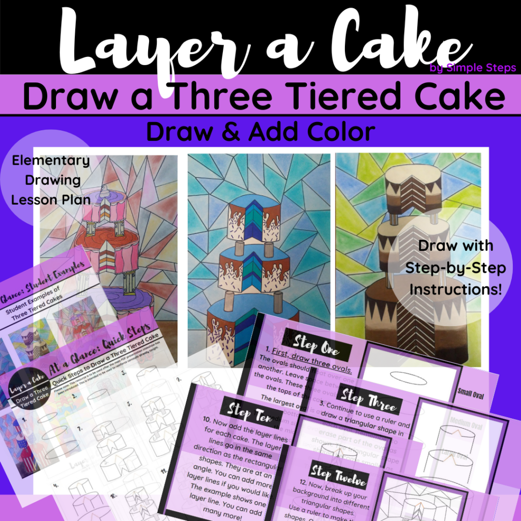 Art Drawing Lesson: Draw Three Slices of Pies & Plates: Directed ...