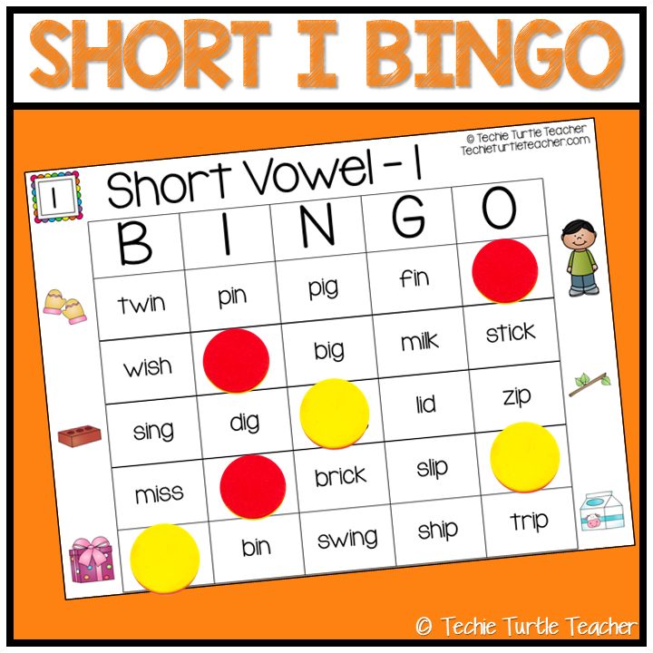Phonics Game: Vowel Sounds Bingo - Short I - Decoding and Fluency ...