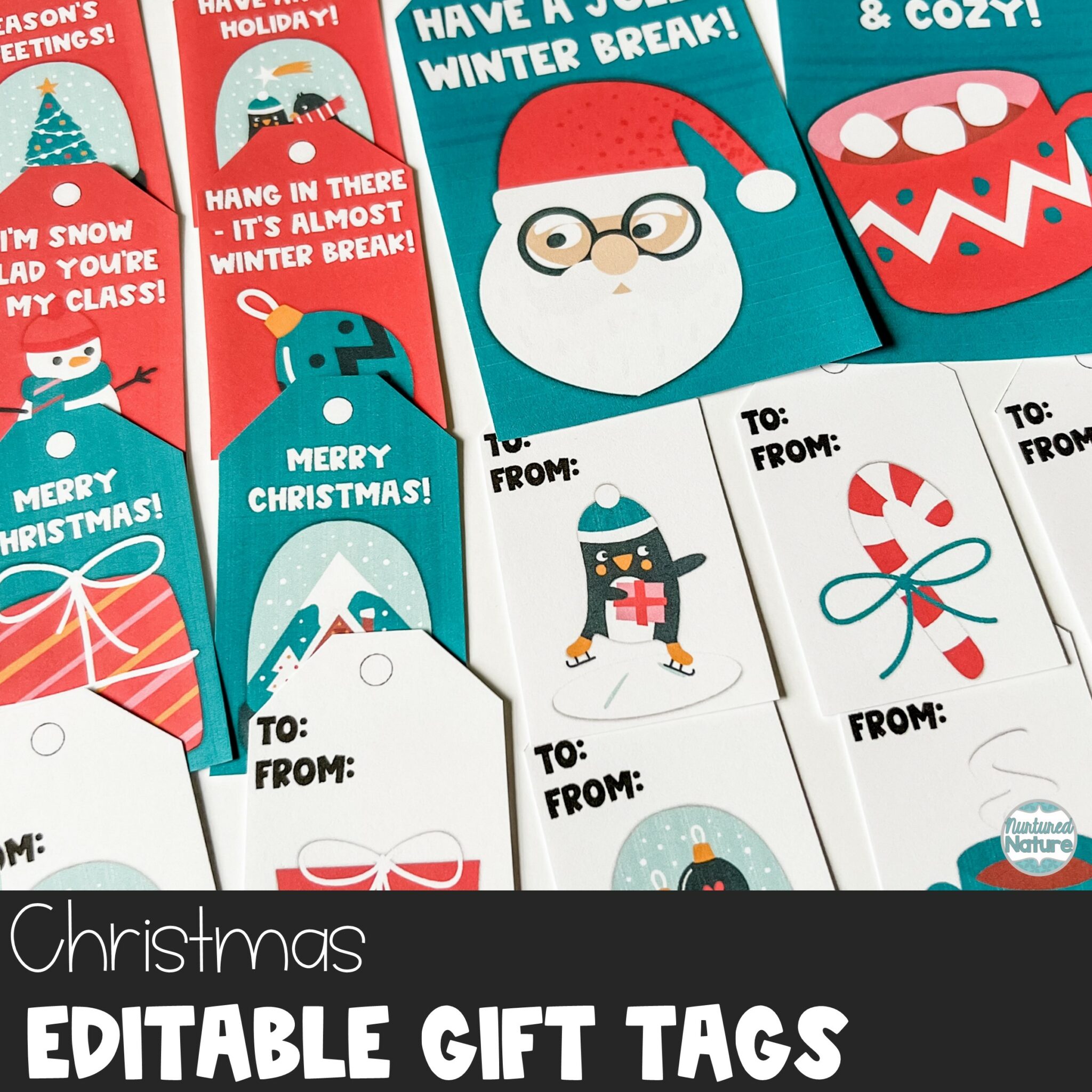 Christmas Gift Tags - Editable Tags for Student Gifts from Teacher ...