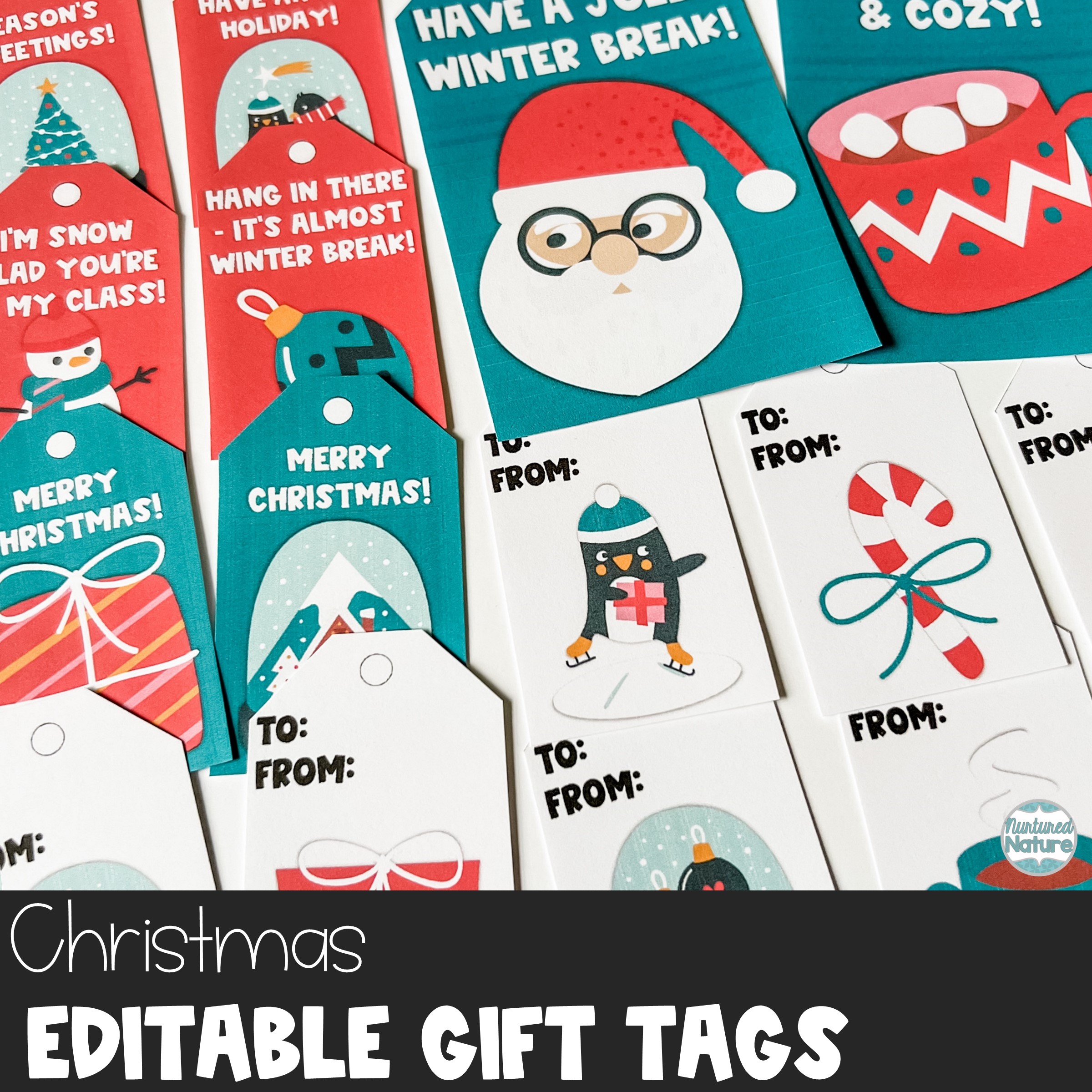 Christmas Gift Tags - Editable Tags for Student Gifts from Teacher ...