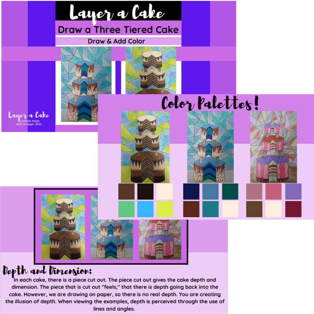 Art Drawing Lesson: Draw Three Slices of Pies & Plates: Directed ...