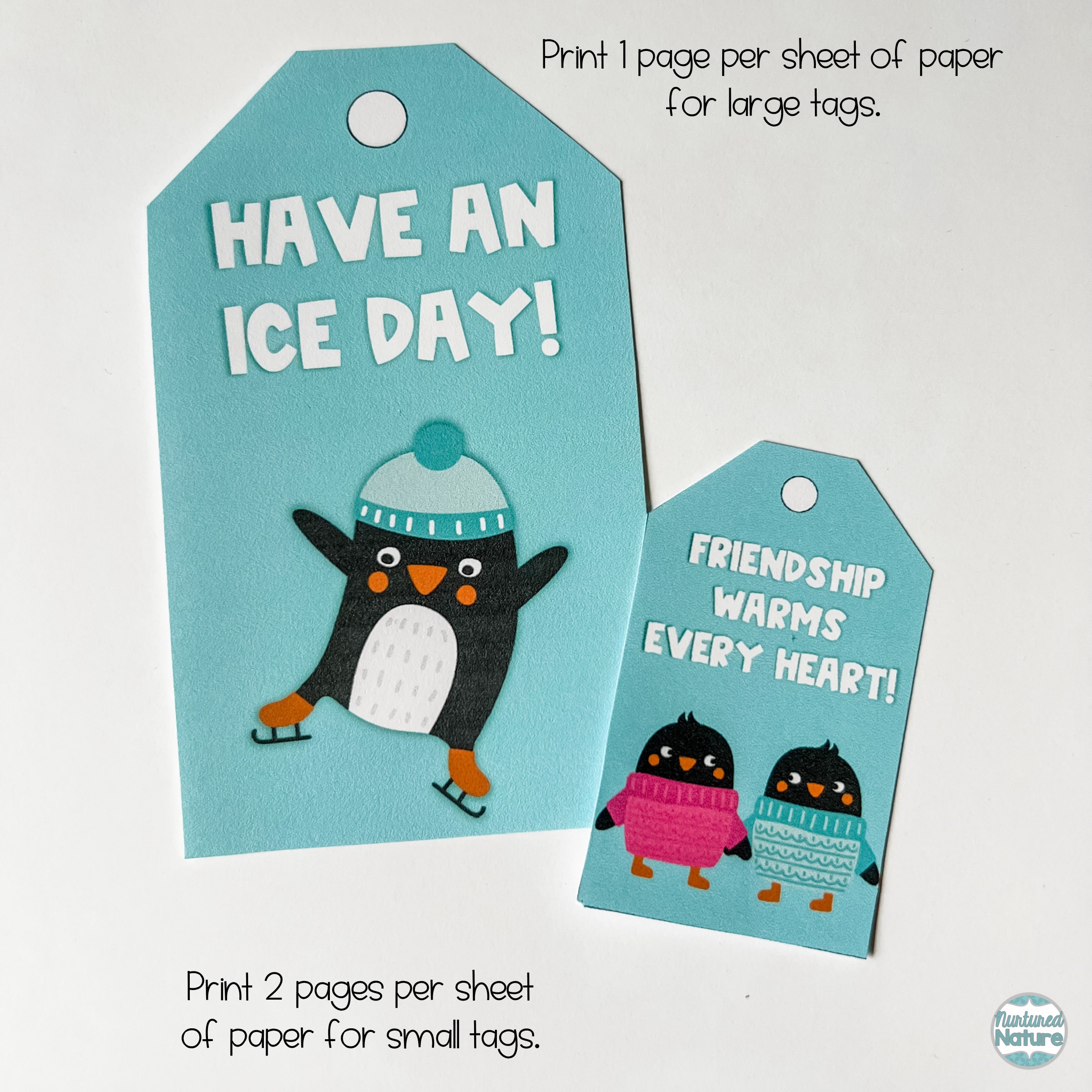 Penguin Christmas Gift Tags - Editable Tags for Student Gifts from ...