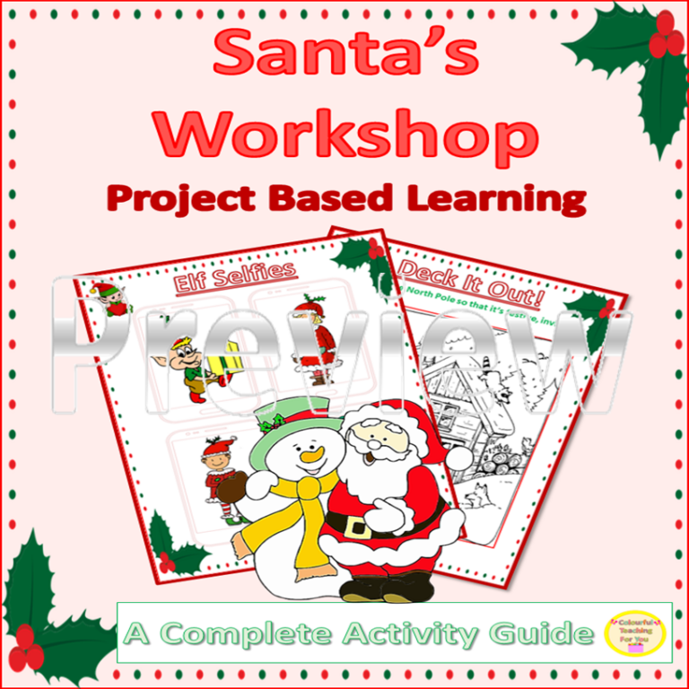 Christmas Art and Writing Prompts Project Based Learning and Bulletin ...