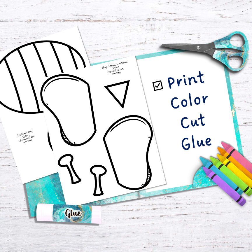 Bee Craft | Spring Craft | Insect Craft | State Symbols | Made By Teachers