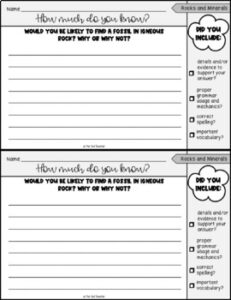 Fossils Science Science Exit Tickets or Science Writing Prompts | Made ...