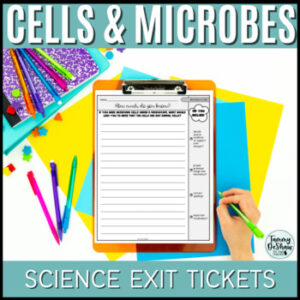 Cells and Microbes Science Exit Tickets or Science Writing Prompts ...