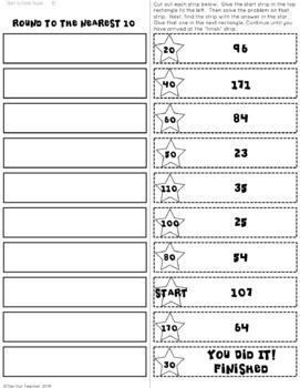 Rounding to the Nearest 10 and 100 Math Puzzles and Worksheet Activity ...