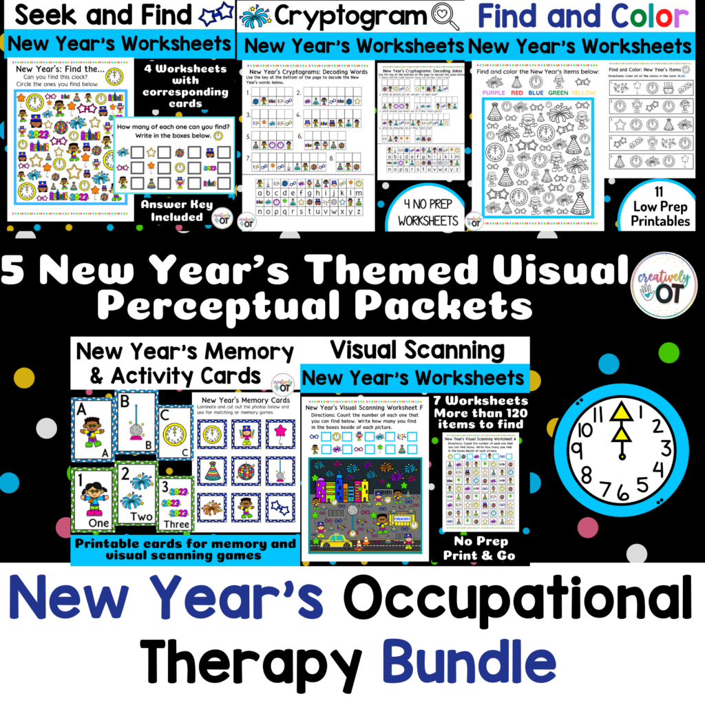New Year's Occupational Therapy Bundle | Made By Teachers