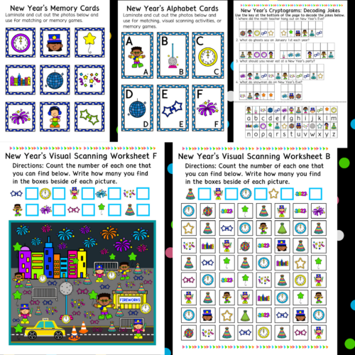 New Year's Occupational Therapy Bundle | Made By Teachers