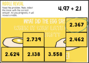 Multiplying and Dividing Decimals Riddle Reveal Boom Cards | Made By ...