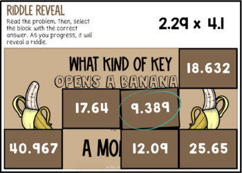 Multiplying and Dividing Decimals Riddle Reveal Boom Cards | Made By ...