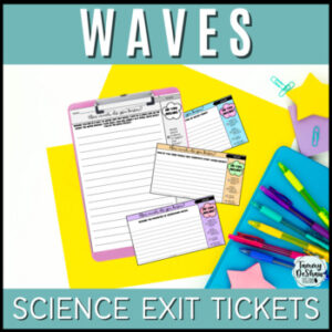 Waves Science Exit Tickets or Science Writing Prompts | Made By Teachers