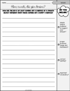 Waves Science Exit Tickets or Science Writing Prompts | Made By Teachers