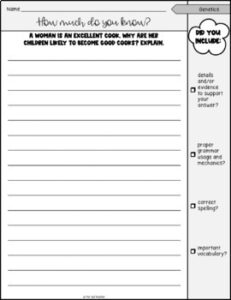 Heredity and Genetics Science Exit Tickets or Science Writing Prompts ...