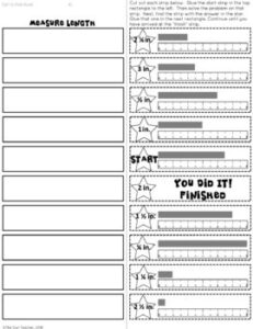 Measuring Length Using a Ruler Math Puzzles | Made By Teachers