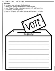 Election Day Narrative Writing, Sequence Writing, Transitions in ...