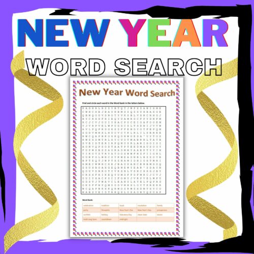 Christmas and New Year Bundle - Crosswords, Word Search, Coding ...