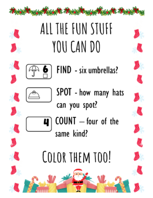 Christmas I SPY Coloring Pages, Winter I Spy Coloring Sheets December ...