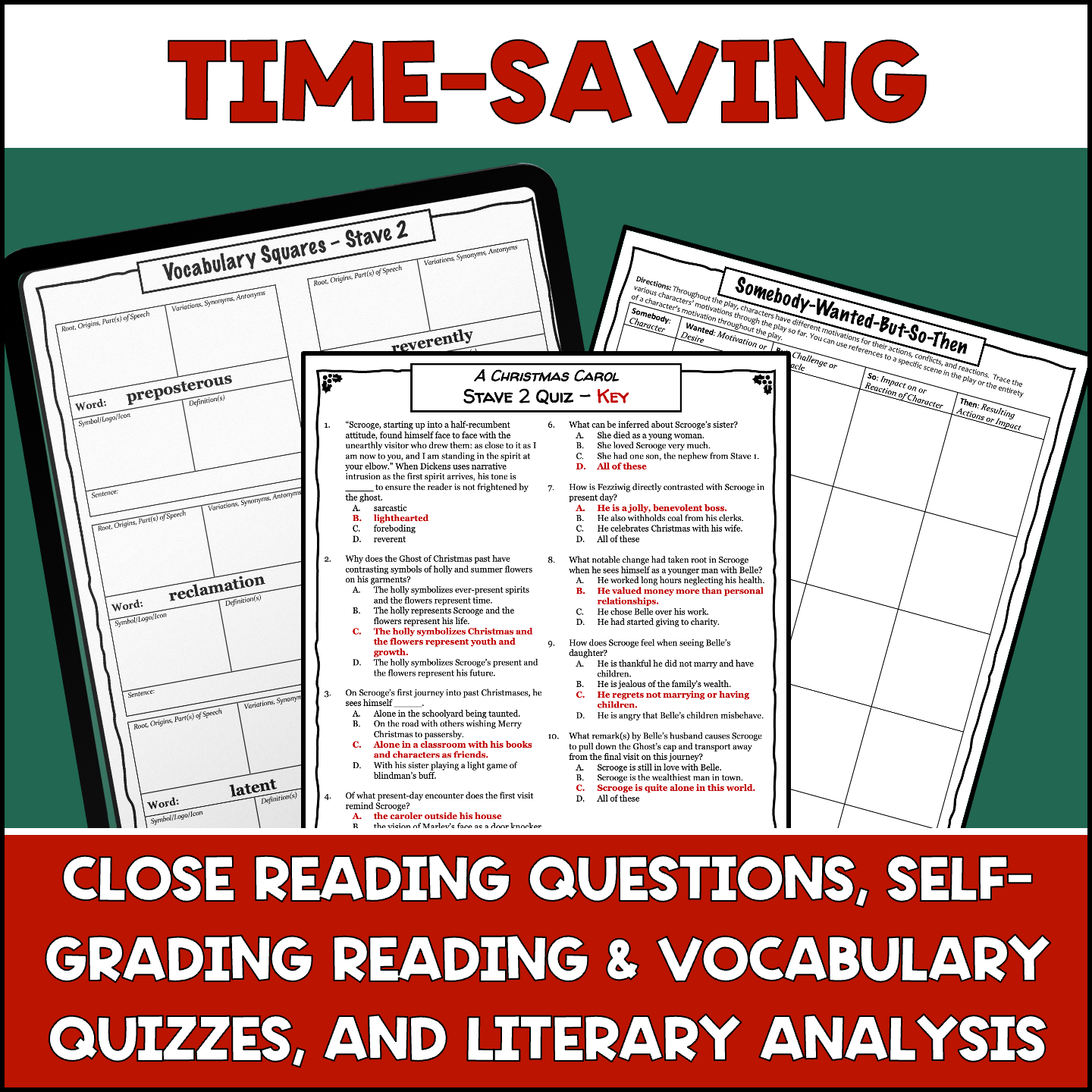 A Christmas Carol - Stave 2 - Digital & Printable - Chapter Pack | Made ...