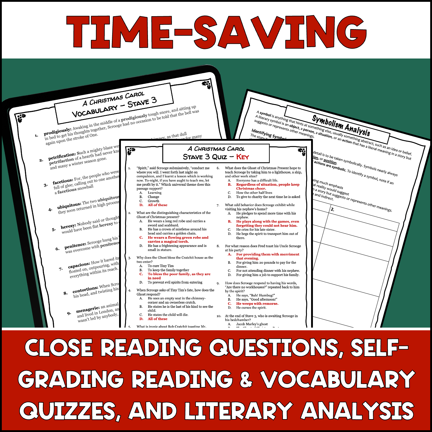 A Christmas Carol - Stave 3 - Digital & Printable - Chapter Pack | Made ...