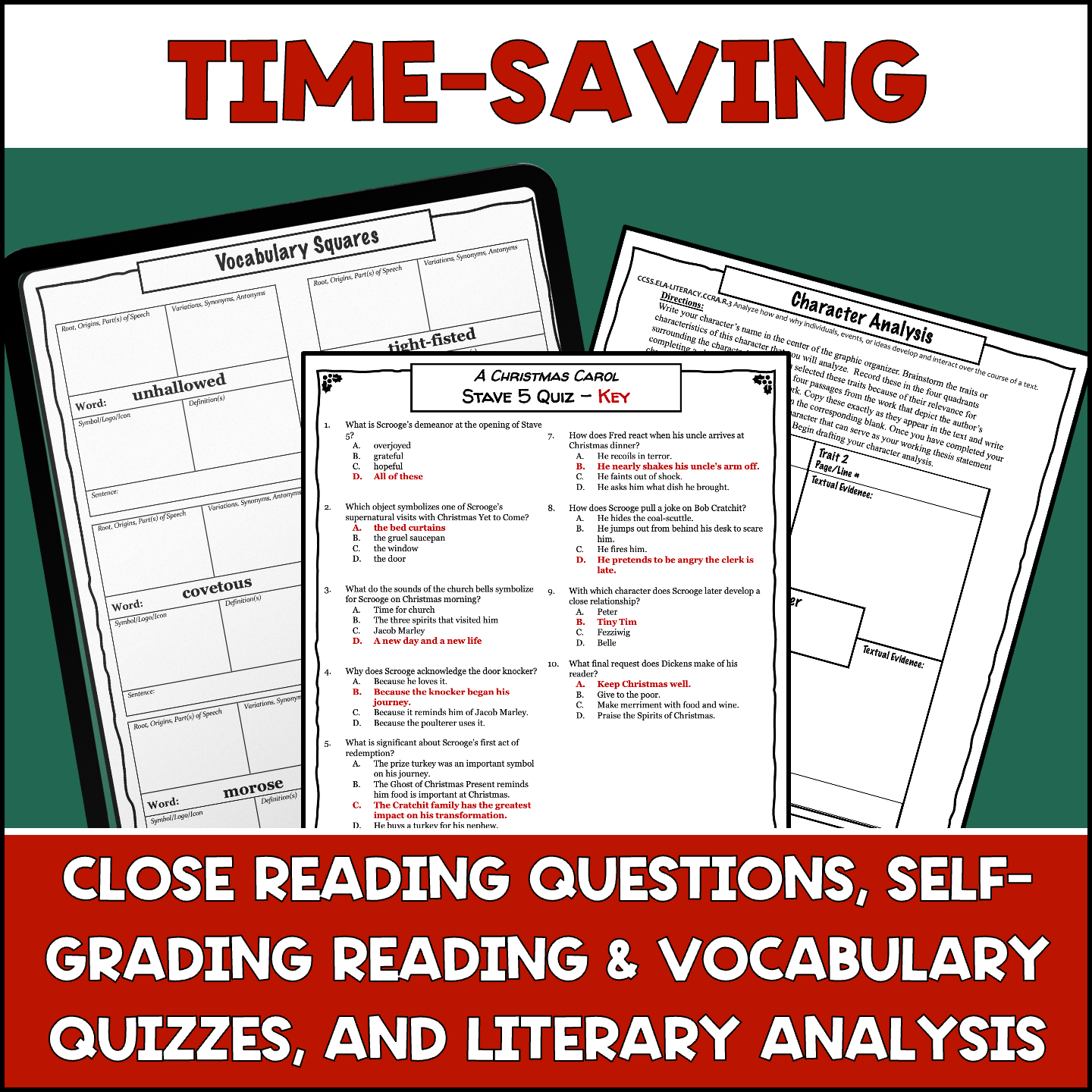 A Christmas Carol - Stave 5 - Digital & Printable - Chapter Pack | Made ...