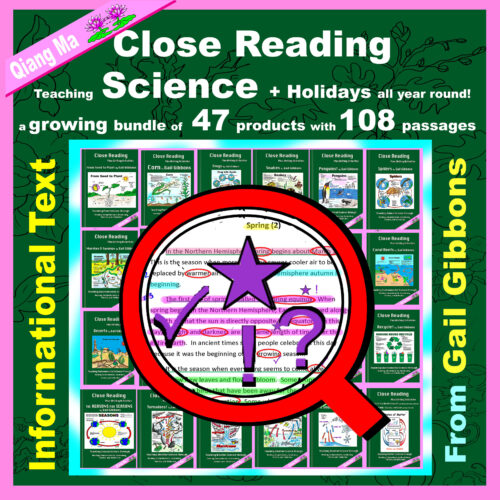 Close Reading Bundle: Science + Holidays from Gail Gibbons | Made By ...